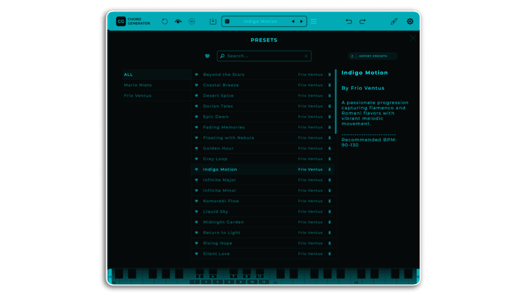 Chord Generator VST by Mario Nieto - Isotonik Studios