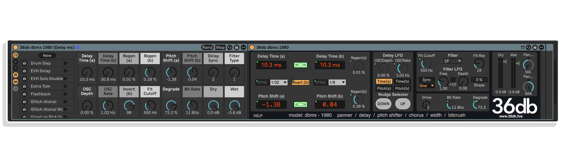 dbmx-1980 by 36db | AMS 1580S-Inspired Delay for Live 12.2