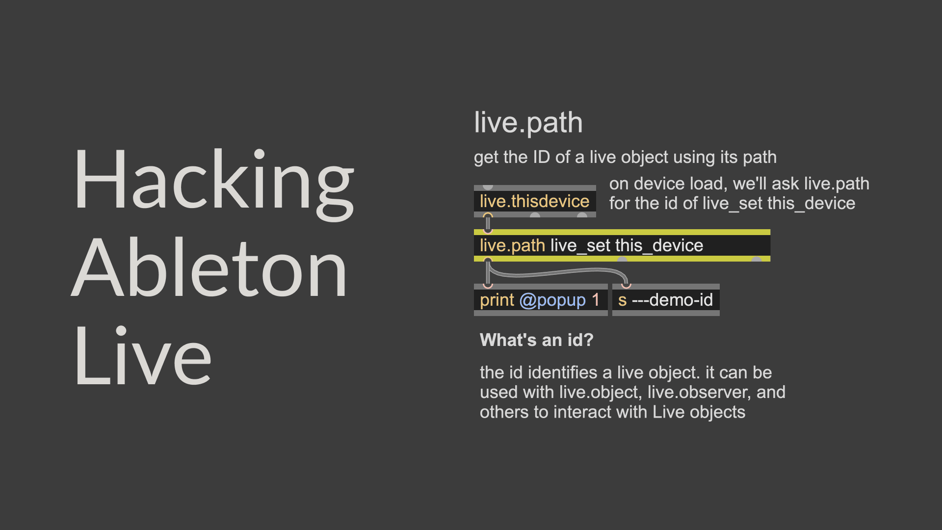 Learn to Control Ableton Live with Max for Live and the Live API