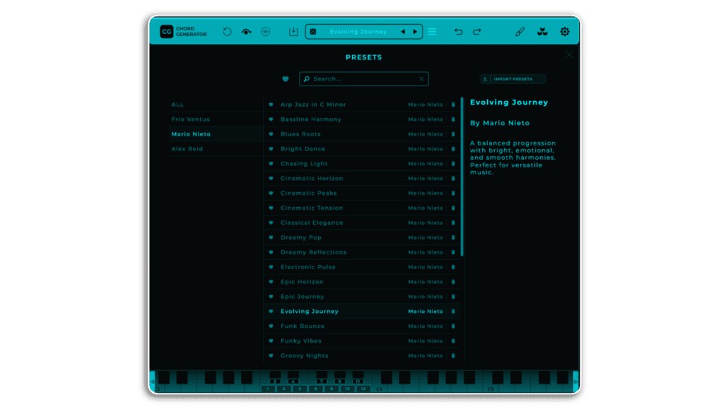 Chord Generator VST by Mario Nieto - Isotonik Studios