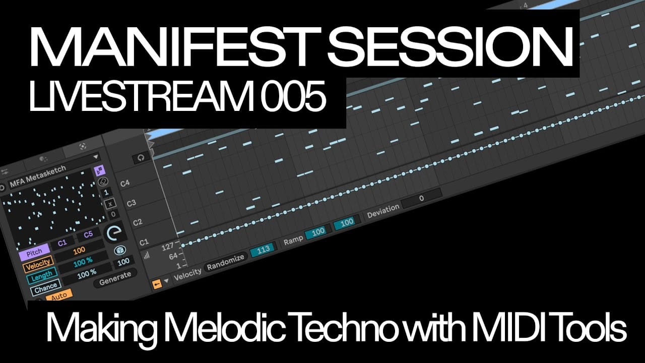 Sketching Techno with Manifest Audio MIDI Tools – Live Session Breakdown