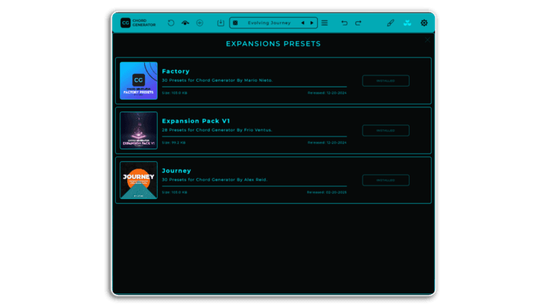 Chord Generator VST by Mario Nieto - Isotonik Studios