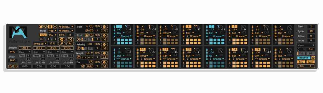 Pattern Engine by Manifest Audio | Generative Max for Live Sequencer