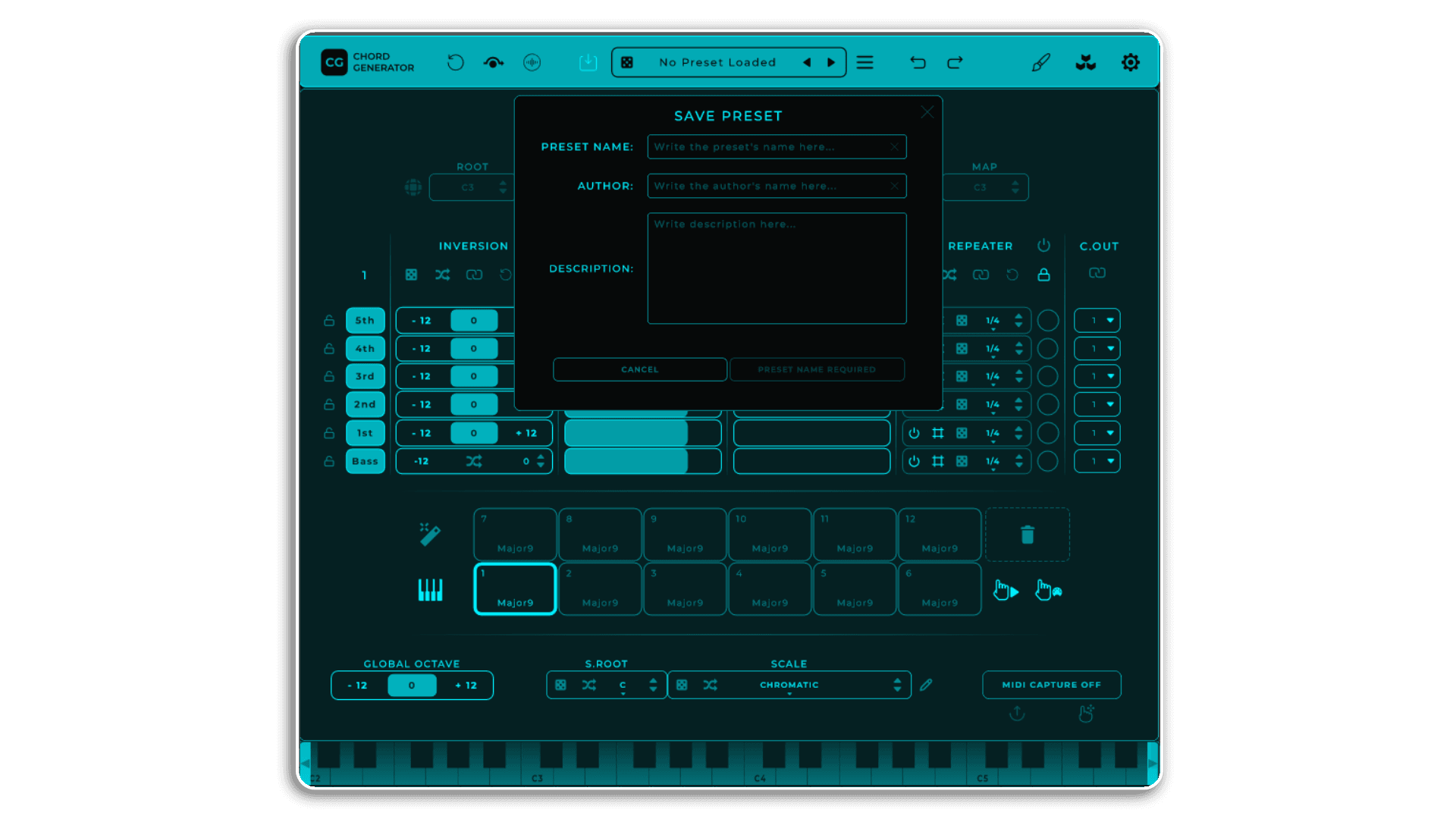 Chord Generator VST by Mario Nieto - Isotonik Studios