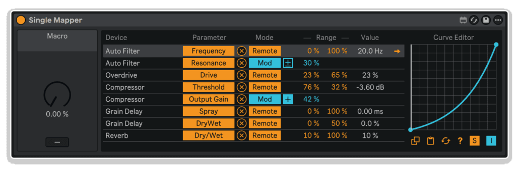 Single Mapper by killihu | Custom Curve Parameter Mapping