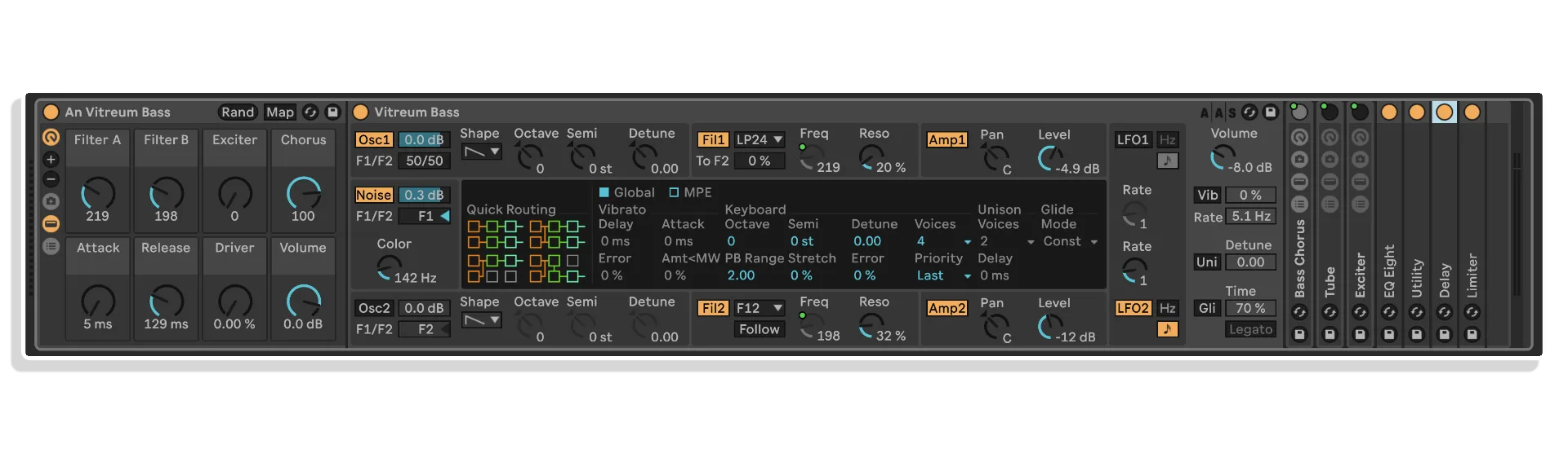 Analog Bass by Cluster Sound | 50 Custom Bass Presets for Ableton Analog